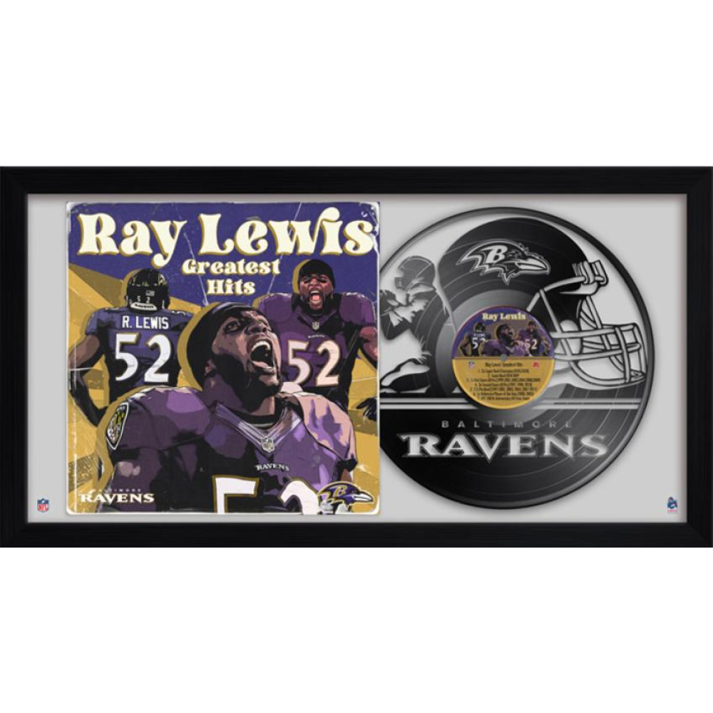 Ray Lewis Ravens Custom Framed "Album" Photo | Pristine Auction