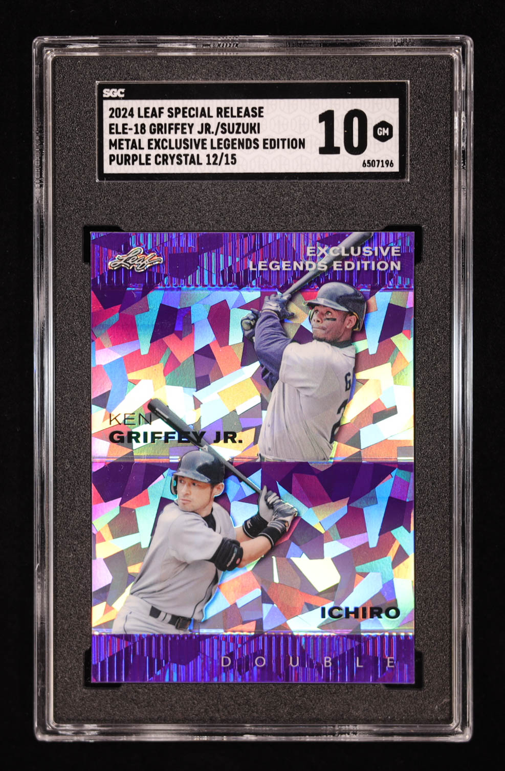 Ken Griffey Jr. / Ichiro 2024 Leaf Metal Special Release Exclusive Legends Edition Crystal ...