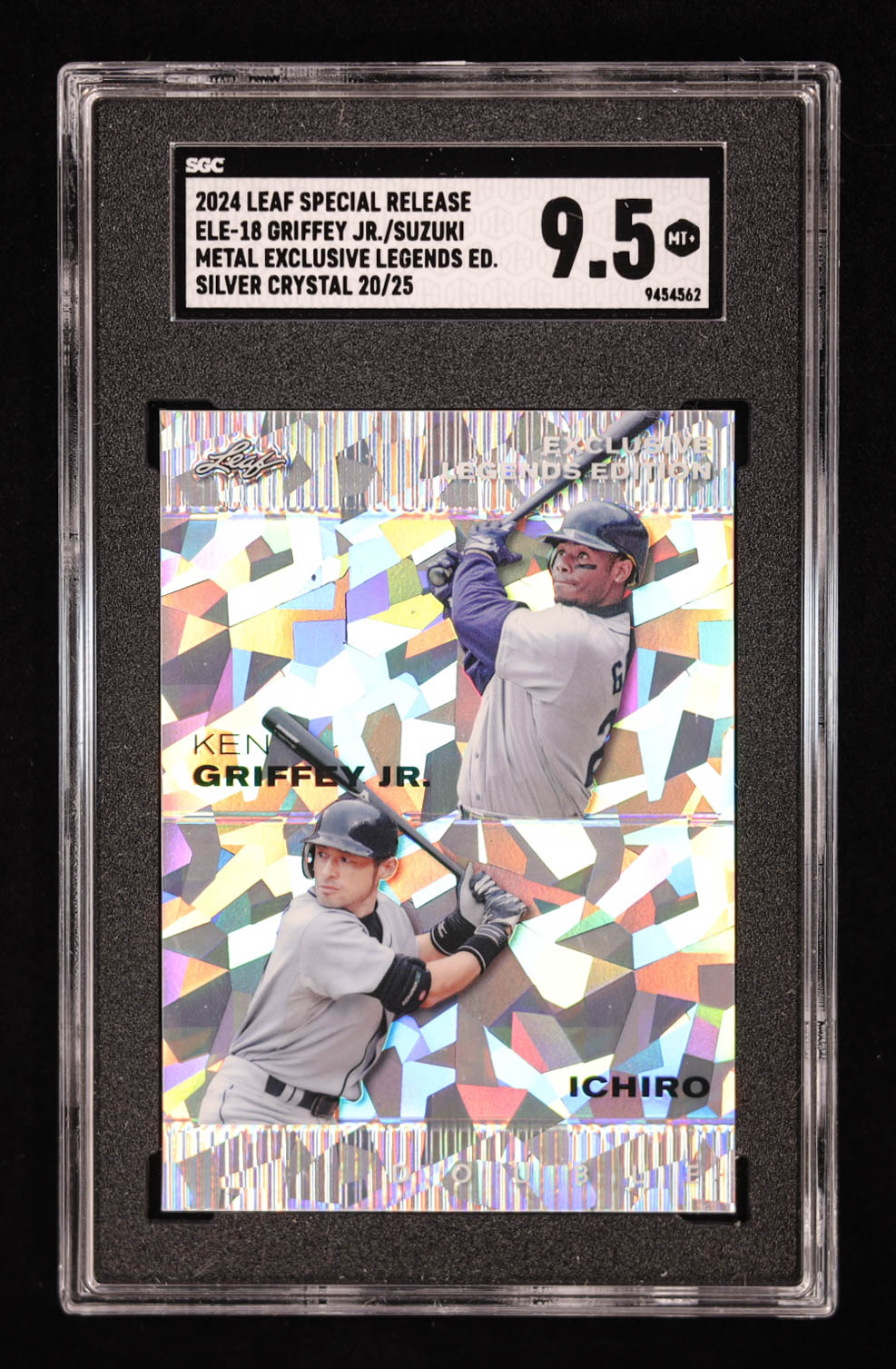 Ken Griffey Jr. / Ichiro 2024 Leaf Metal Special Release Exclusive Legends Edition Crystal ...