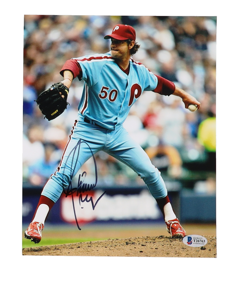 Jamie Moyer Signed Phillies 8x10 Photo (Beckett) | Pristine Auction