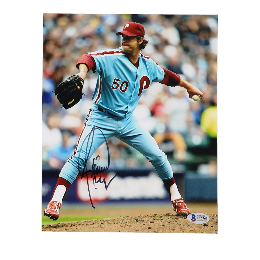 Jamie Moyer Signed Phillies 8x10 Photo (Beckett) | Pristine Auction
