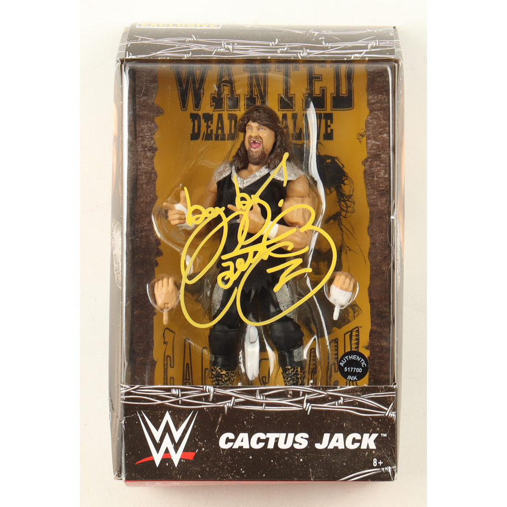 Mick Foley Signed WWE Cactus Jack Elite Collection Action Figure "Bang ...