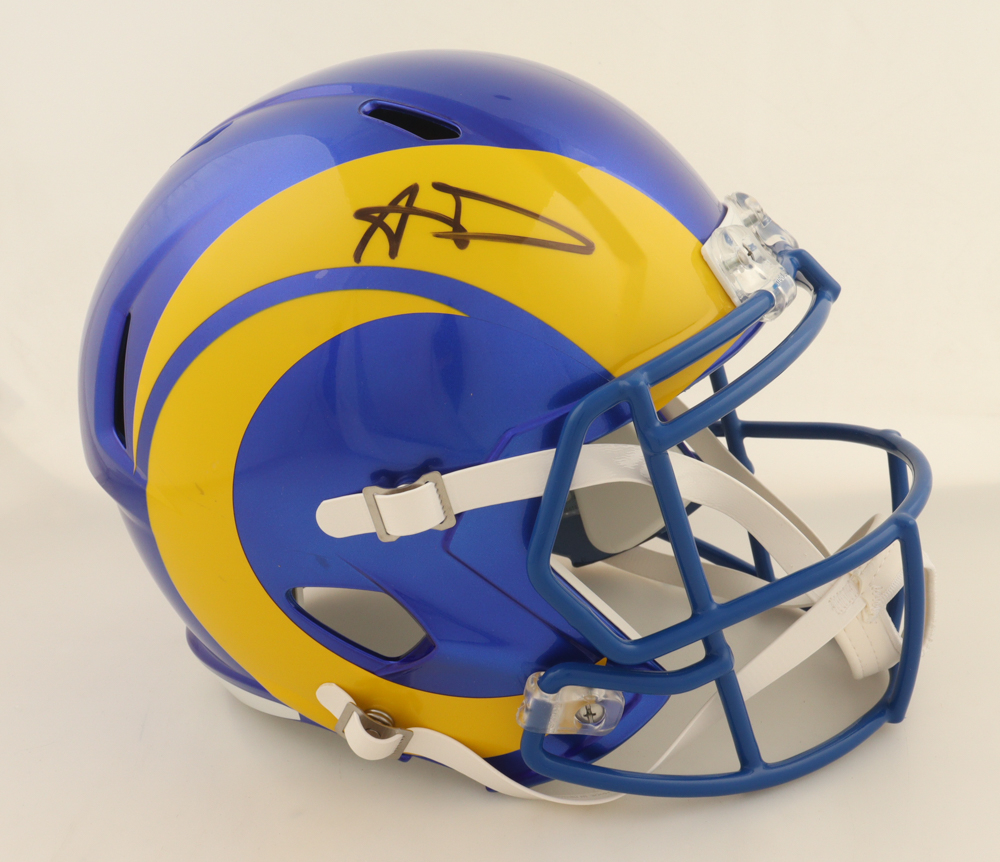 Aaron Donald Signed Rams Full-Size Speed Helmet (Beckett) | Pristine ...