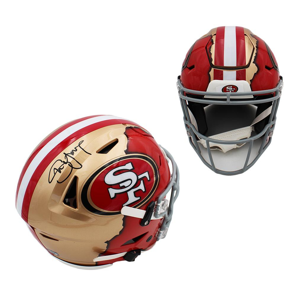 Steve Young Signed 49ers Full-Size Authentic On-Field "Ripped ...
