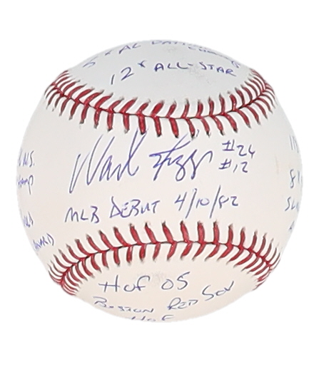 Wade Boggs Signed OML Baseball with Multiple Career Stat Inscriptions (JSA) | Pristine Auction