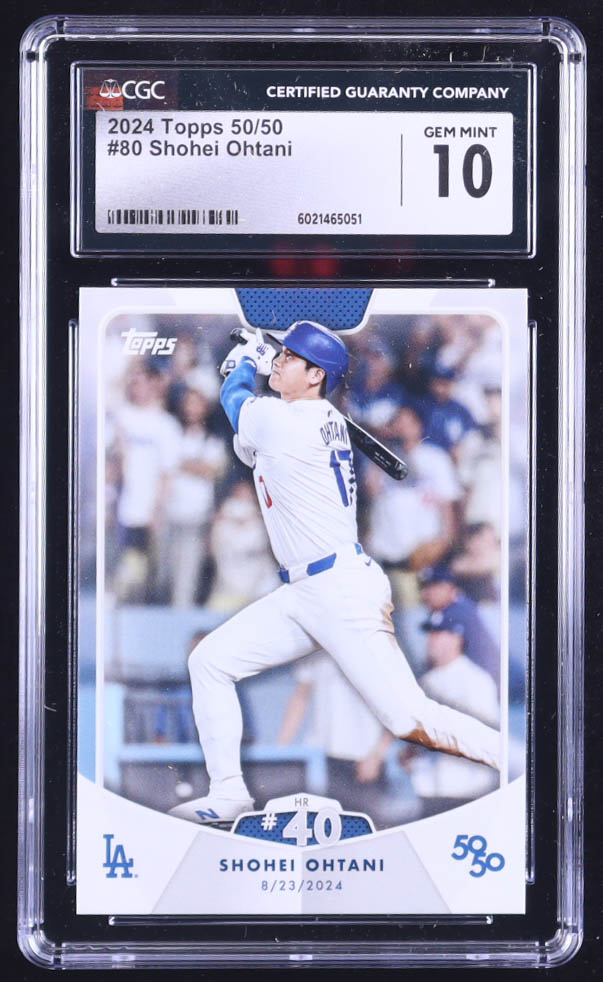 Shohei Ohtani 2024 Topps 50/50 Ohtani #80 (CGC 10) | Pristine Auction