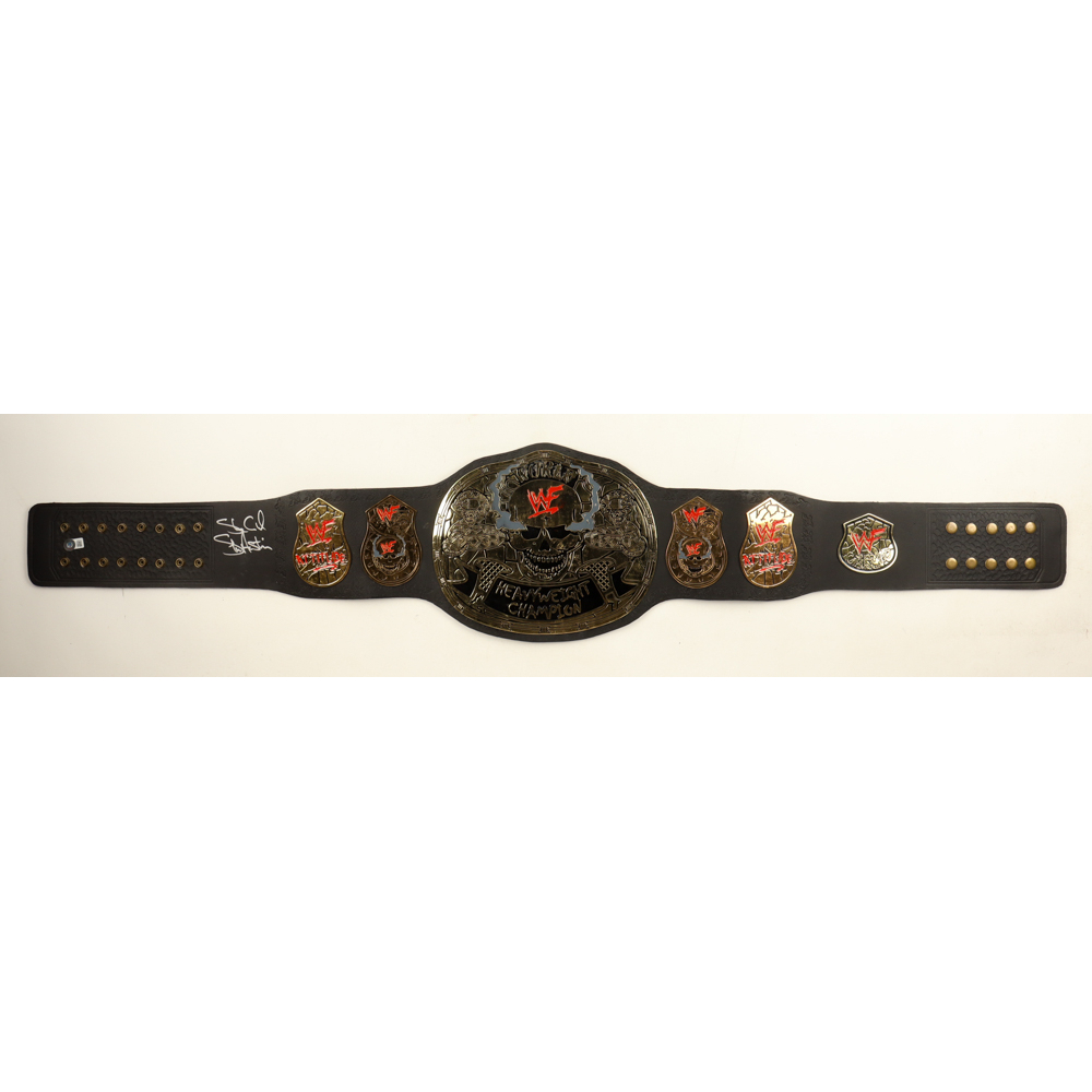 "Stone Cold" Steve Austin Signed Full-Size "Smoking Skull" World ...