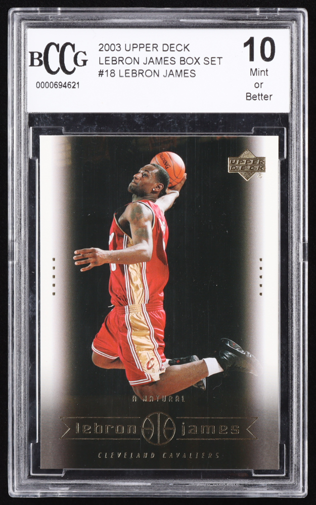 LeBron James 2003 Upper Deck LeBron James Box Set #18 RC / A Natural ...