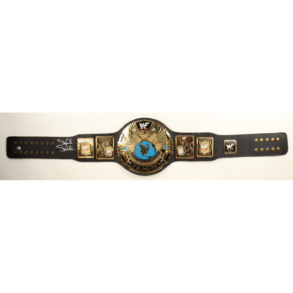 "Stone Cold" Steve Austin Signed WWE Championship Belt (Beckett ...