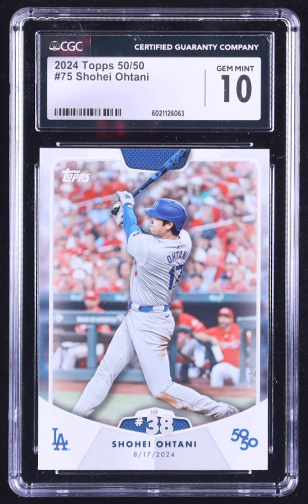 Shohei Ohtani 2024 Topps 50/50 Ohtani #75 (CGC 10) | Pristine Auction