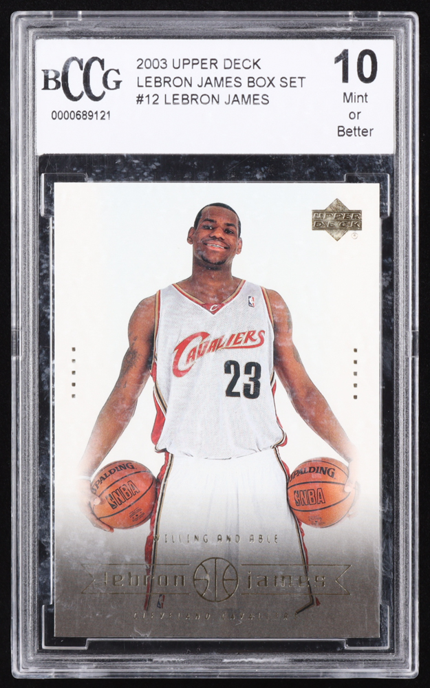 LeBron James 2003 Upper Deck LeBron James Box Set #12 RC / Willing and Able (BCCG 10) | Pristine ...