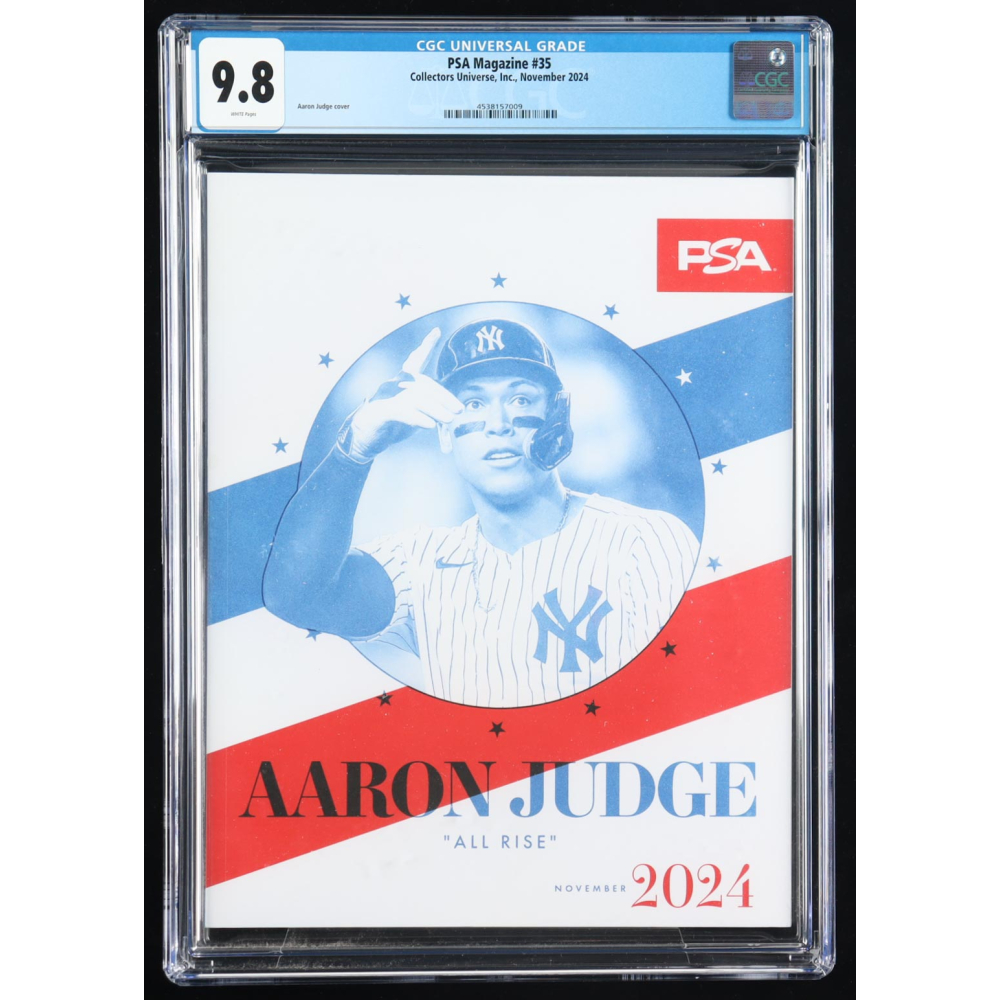 2024 "PSA Magazine" Issue #35 Aaron Judge "All Rise" Magazine (CGC 9.8 ...