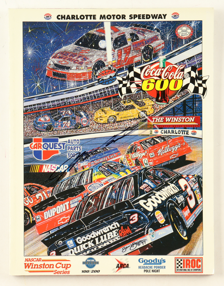Jeff Gordon Signed "Coca-Cola 600" Magazine (Gordon) | Pristine Auction