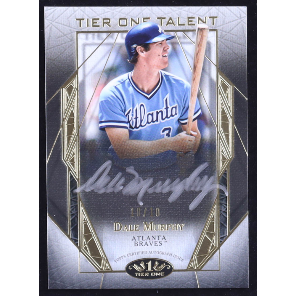 Dale Murphy 2022 Topps Tier One Talen Autographs Silver Ink #T1TADM #10 ...