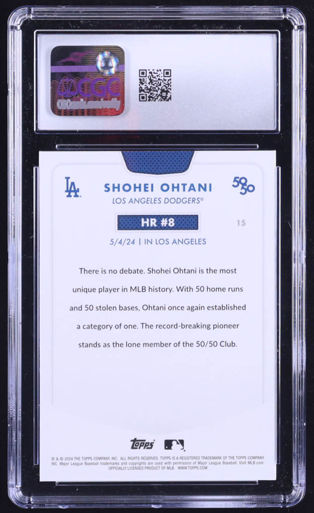 Shohei Ohtani 2024 Topps 50/50 Ohtani #15 (CGC 10) | Pristine Auction
