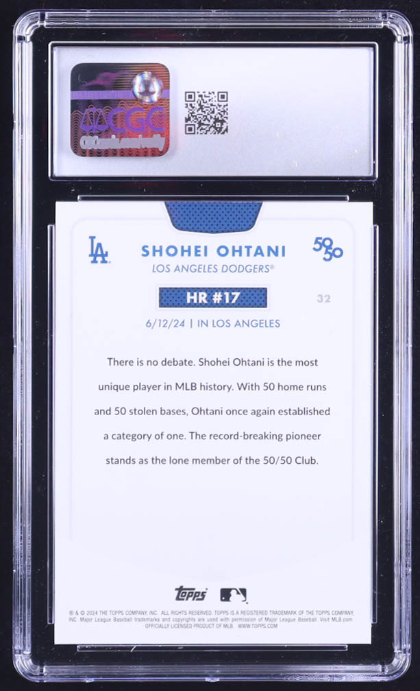 Shohei Ohtani 2024 Topps 50/50 Ohtani #32 (CGC 10) | Pristine Auction