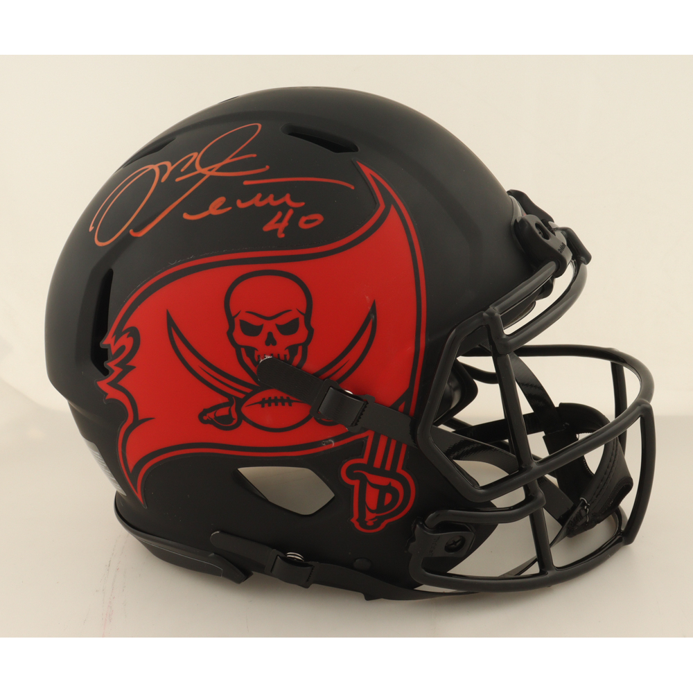 Mike Alstott Signed Buccaneers Full-Size Authentic On-Field Eclipse ...