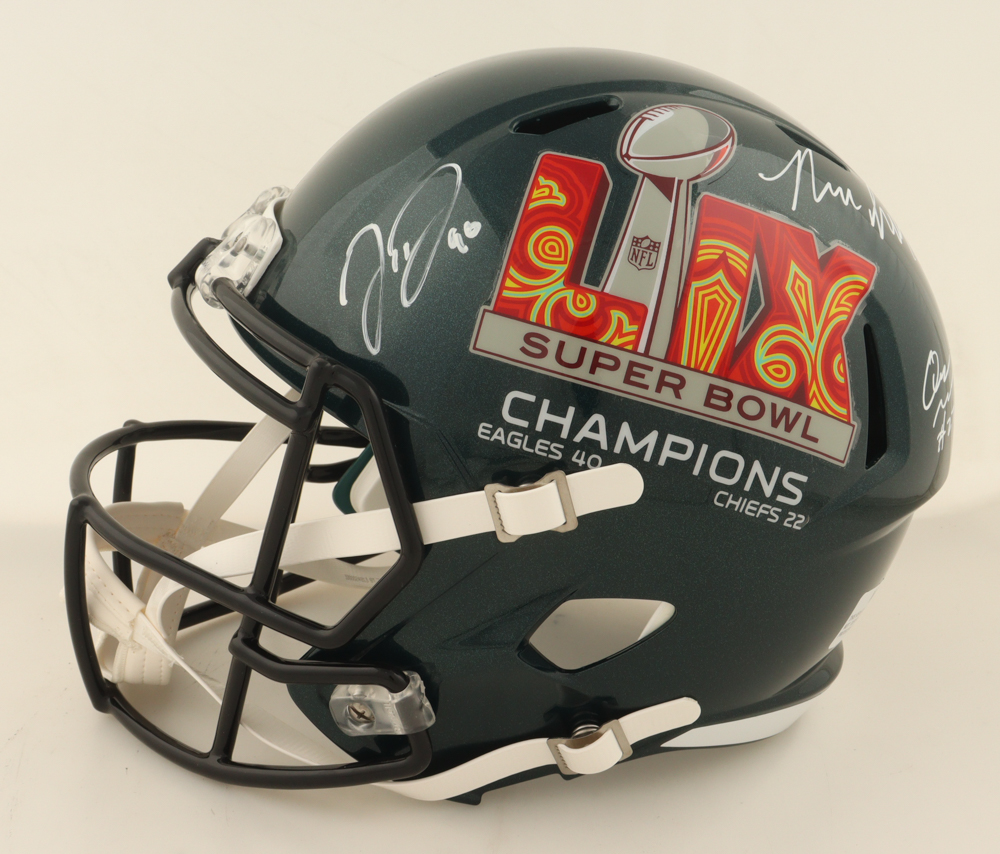 Nolan Smith Jr., Jordan Davis & Quinyon Mitchell Signed Eagles Super ...