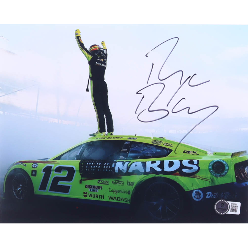 Ryan Blaney Signed NASCAR 8x10 Photo (Beckett) | Pristine Auction