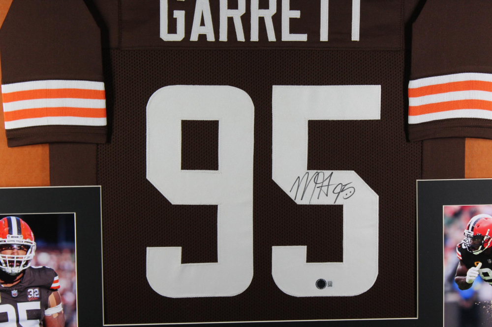 Myles Garrett Signed Custom Framed Jersey (Beckett) | Pristine Auction