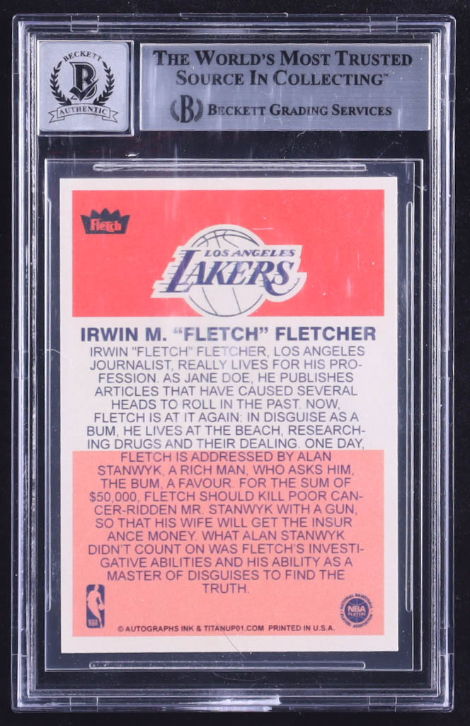 Chevy Chase Signed "Fletch" Custom Trading Card (BGS | Autograph Grade ...