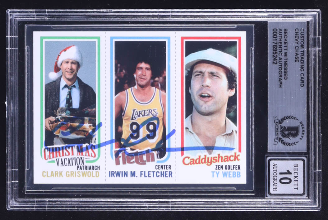 Chevy Chase Signed Caddyshack / Fletch / Christmas Vacation Custom ...