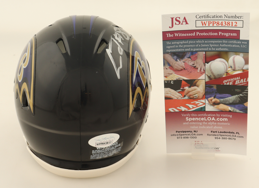 Lamar Jackson Signed Ravens Speed Mini Helmet (JSA) | Pristine Auction