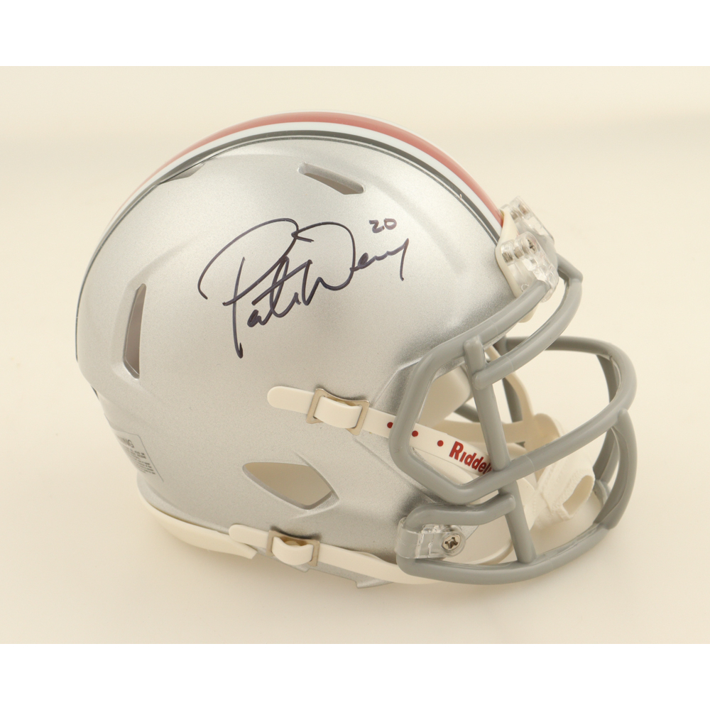 Pete Werner Signed Ohio State Buckeyes Speed Mini Helmet (Gameday ...