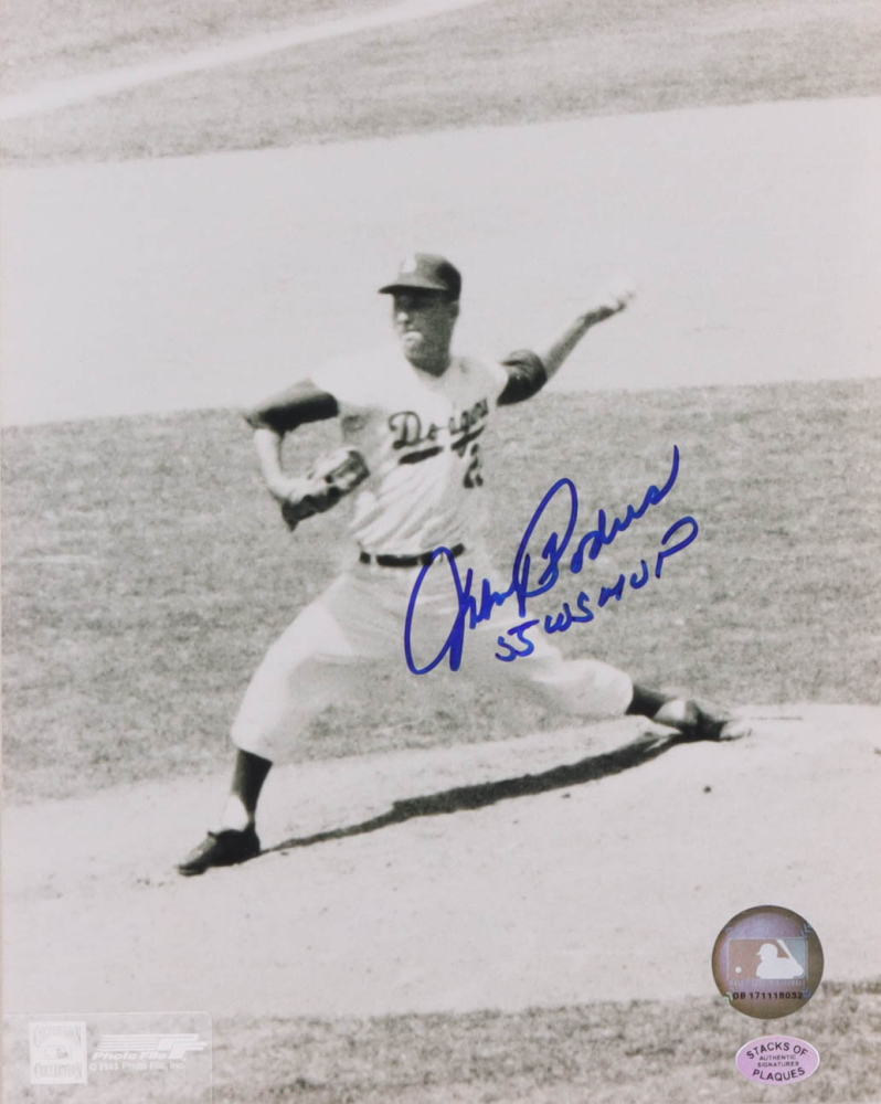 Johnny Podres Signed Dodgers 8x10 Photo Inscribed "55 WS MVP" (SoP ...