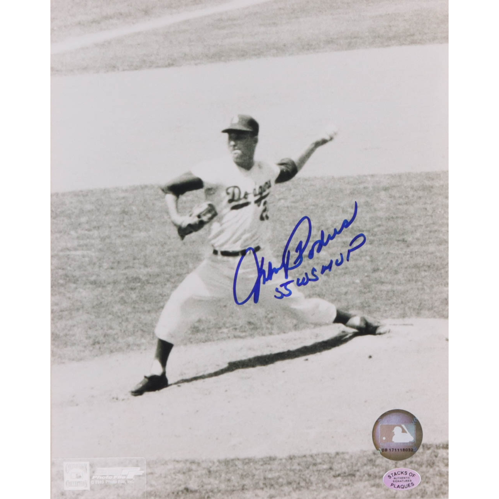 Johnny Podres Signed Dodgers 8x10 Photo Inscribed "55 WS MVP" (SoP ...