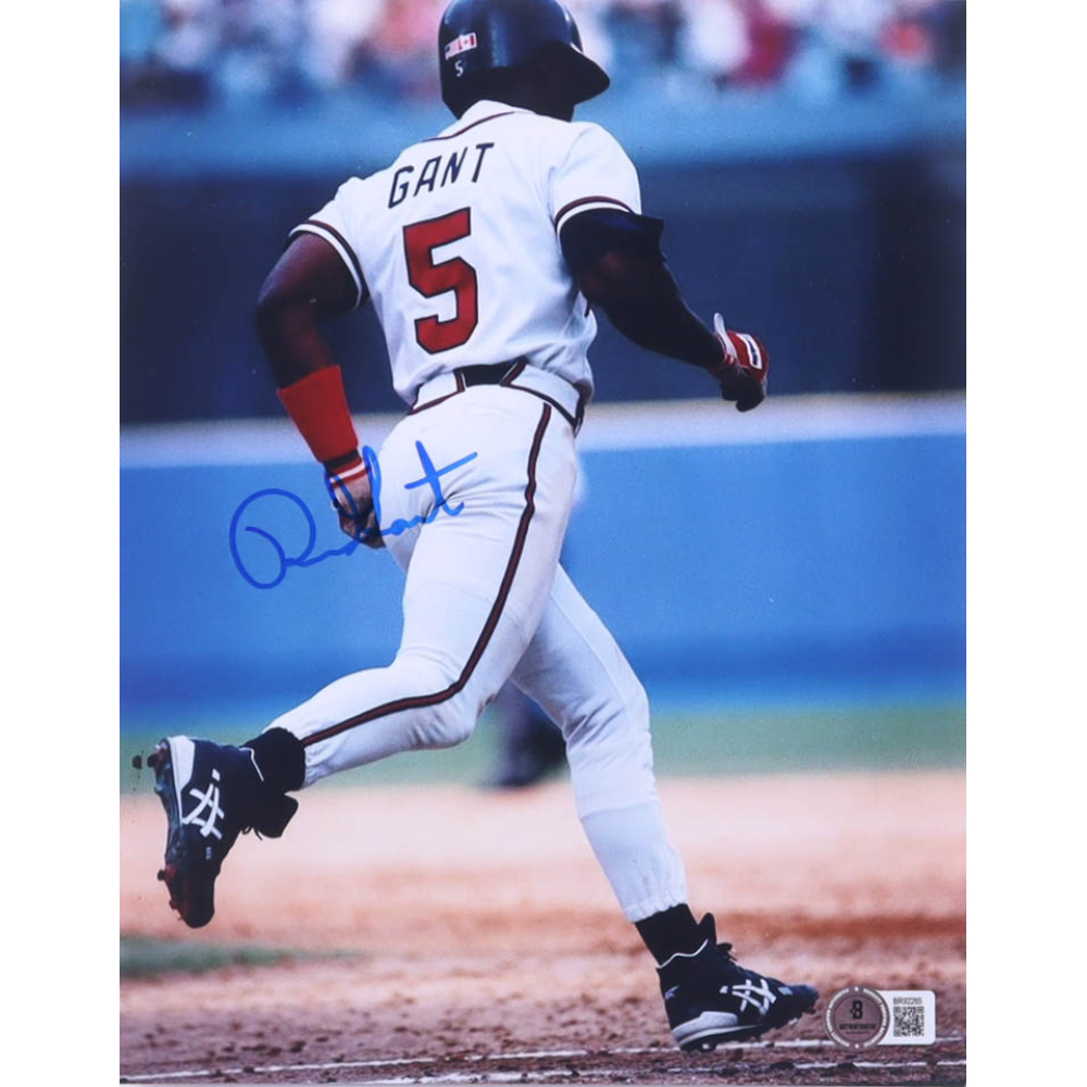 Ron Gant Signed Braves 8x10 Photo (Beckett) | Pristine Auction