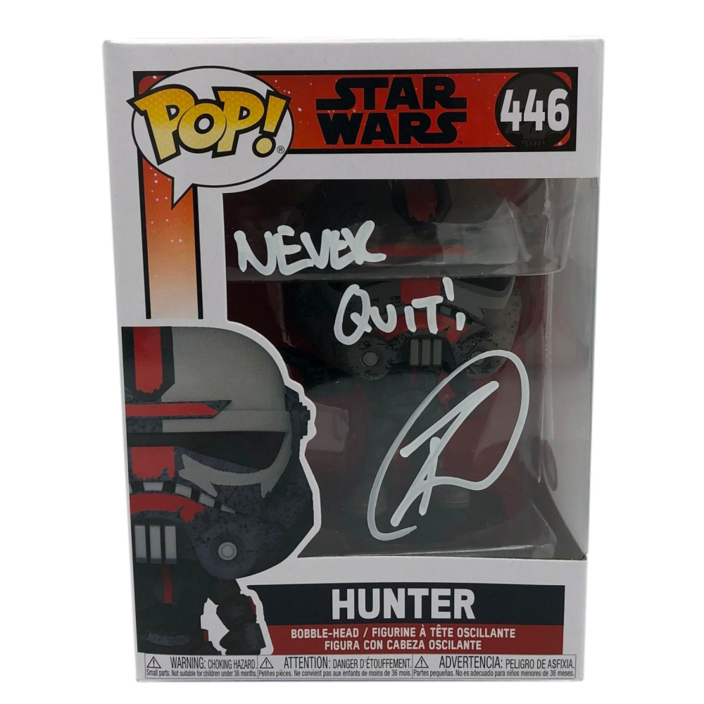 Robert O'Neill Signed "Star Wars" #449 Hunter Funko Pop! Vinyl Figure ...