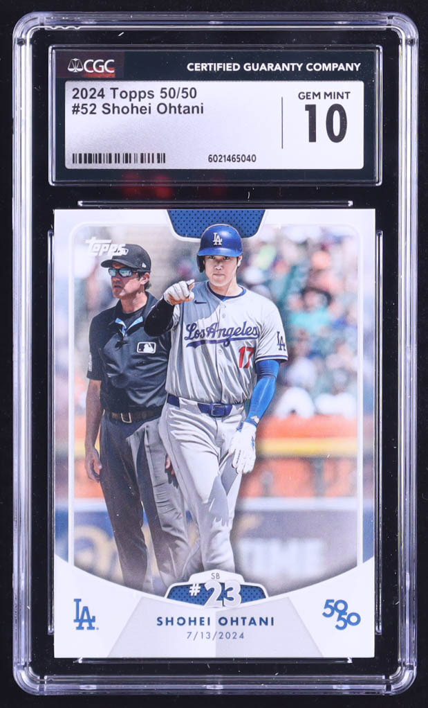 Shohei Ohtani 2024 Topps 50/50 Ohtani #52 (CGC 10) | Pristine Auction