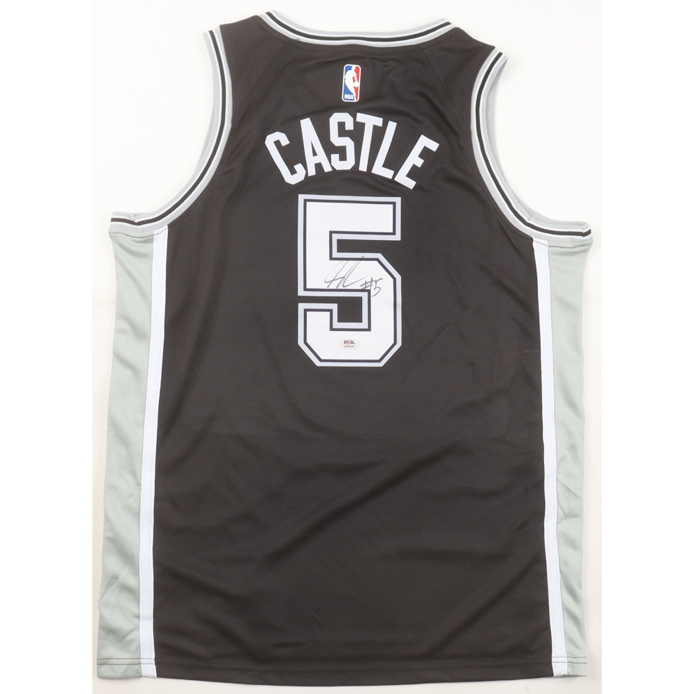 Stephon Castle Signed Spurs Authentic Nike Swingman Jersey (PSA ...