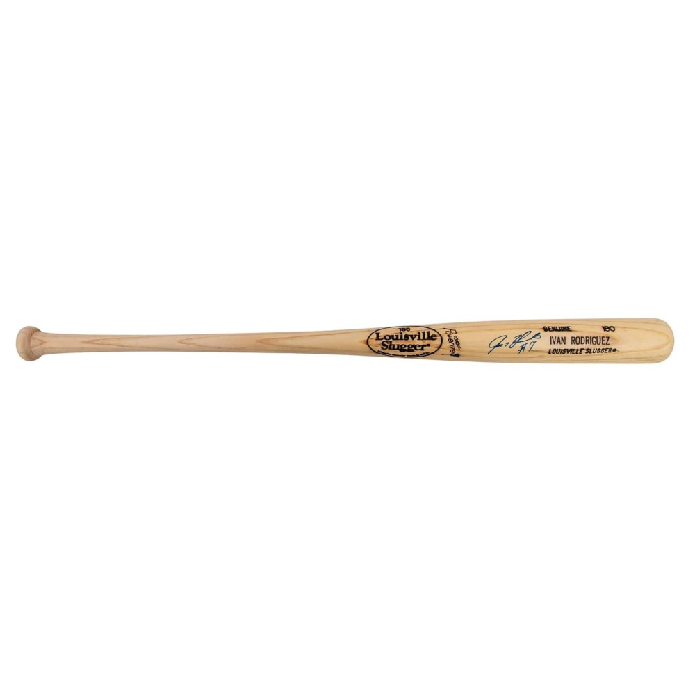 Ivan Rodriguez Signed Louisville Slugger Baseball Bat (Beckett ...