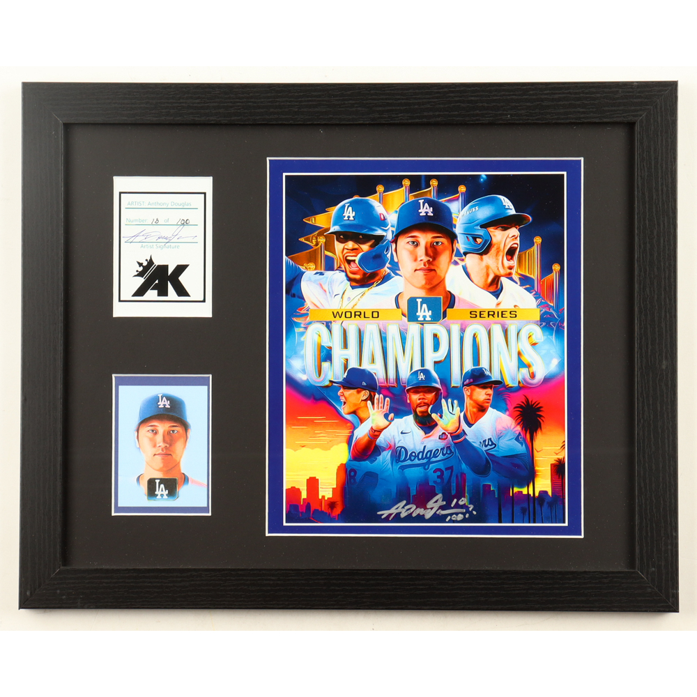 "Shohei Ohtani & Dodgers World Series Champions" LE Custom Framed ...