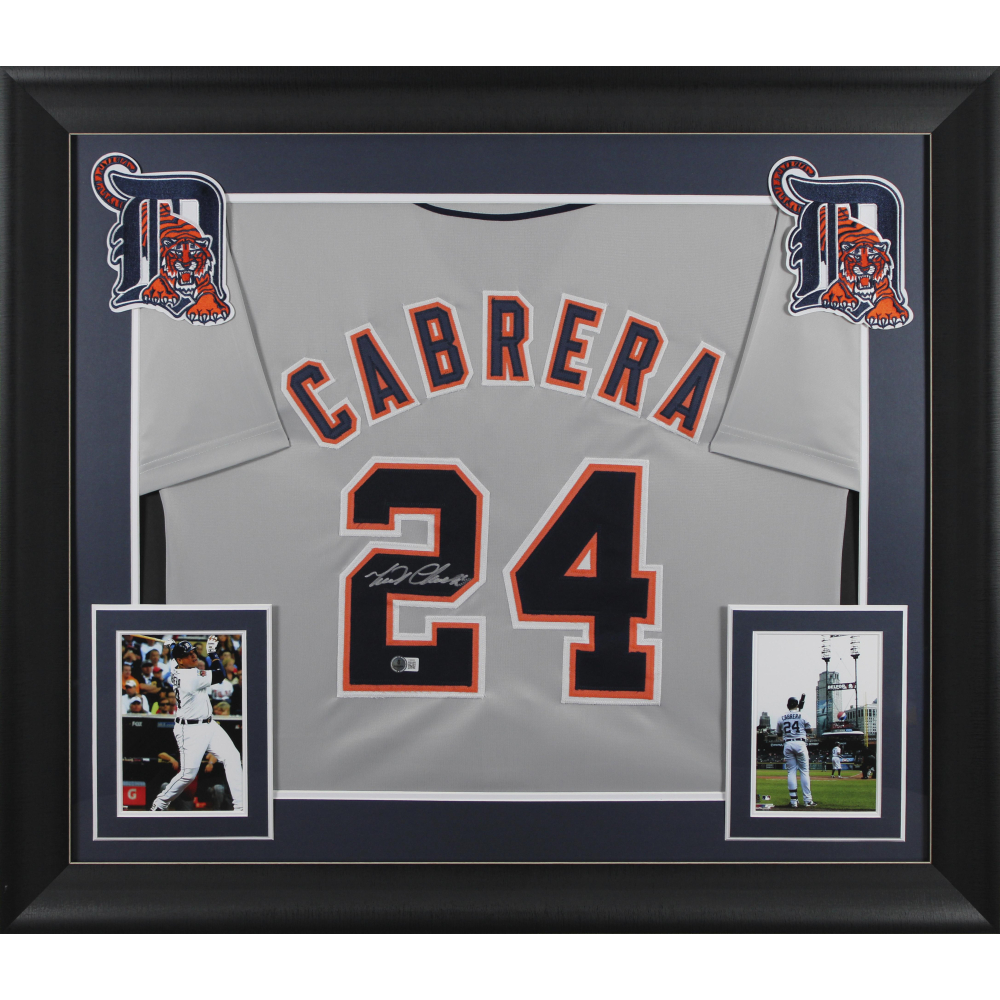 Miguel Cabrera Signed Custom Framed Jersey (Beckett) | Pristine Auction