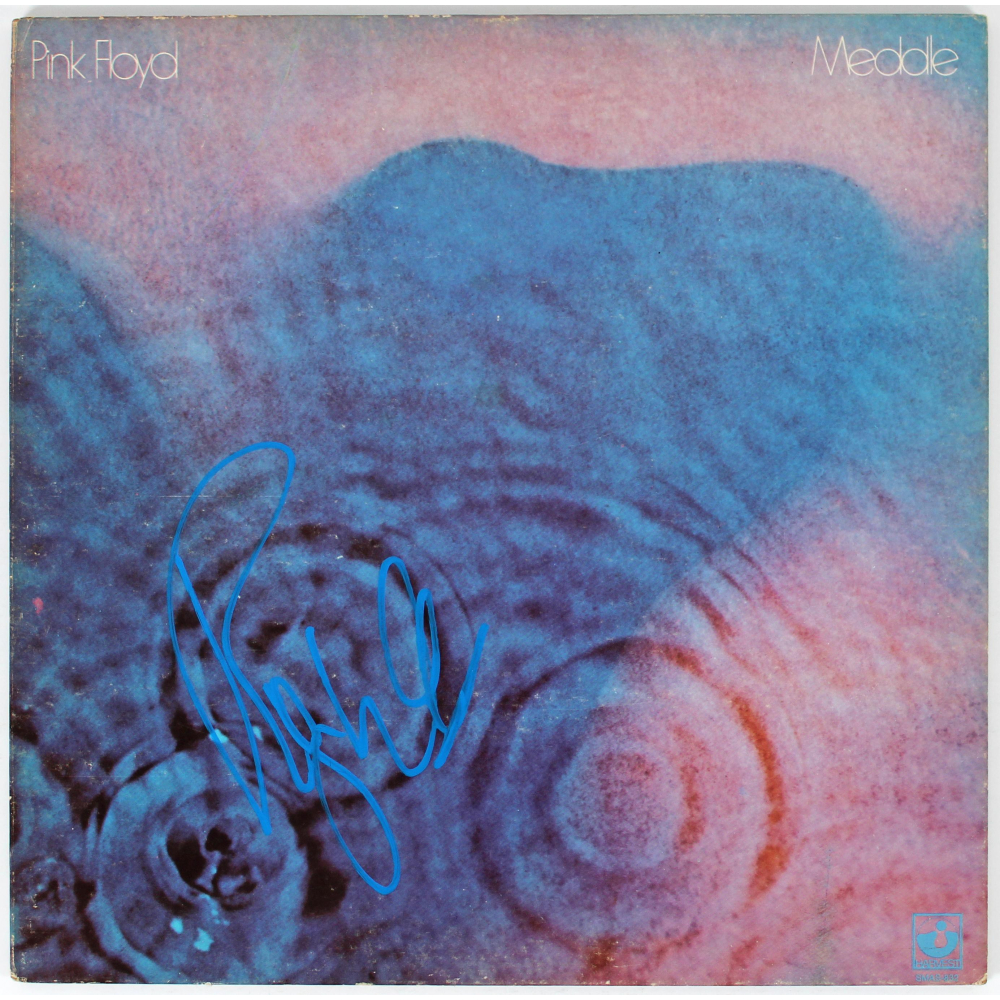 Roger Waters Signed Pink Floyd "Meddle" Vinyl Record Album Cover ...