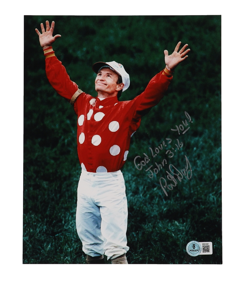 Pat Day Signed 8x10 Photo Inscribed "God Loves You!" (Beckett ...
