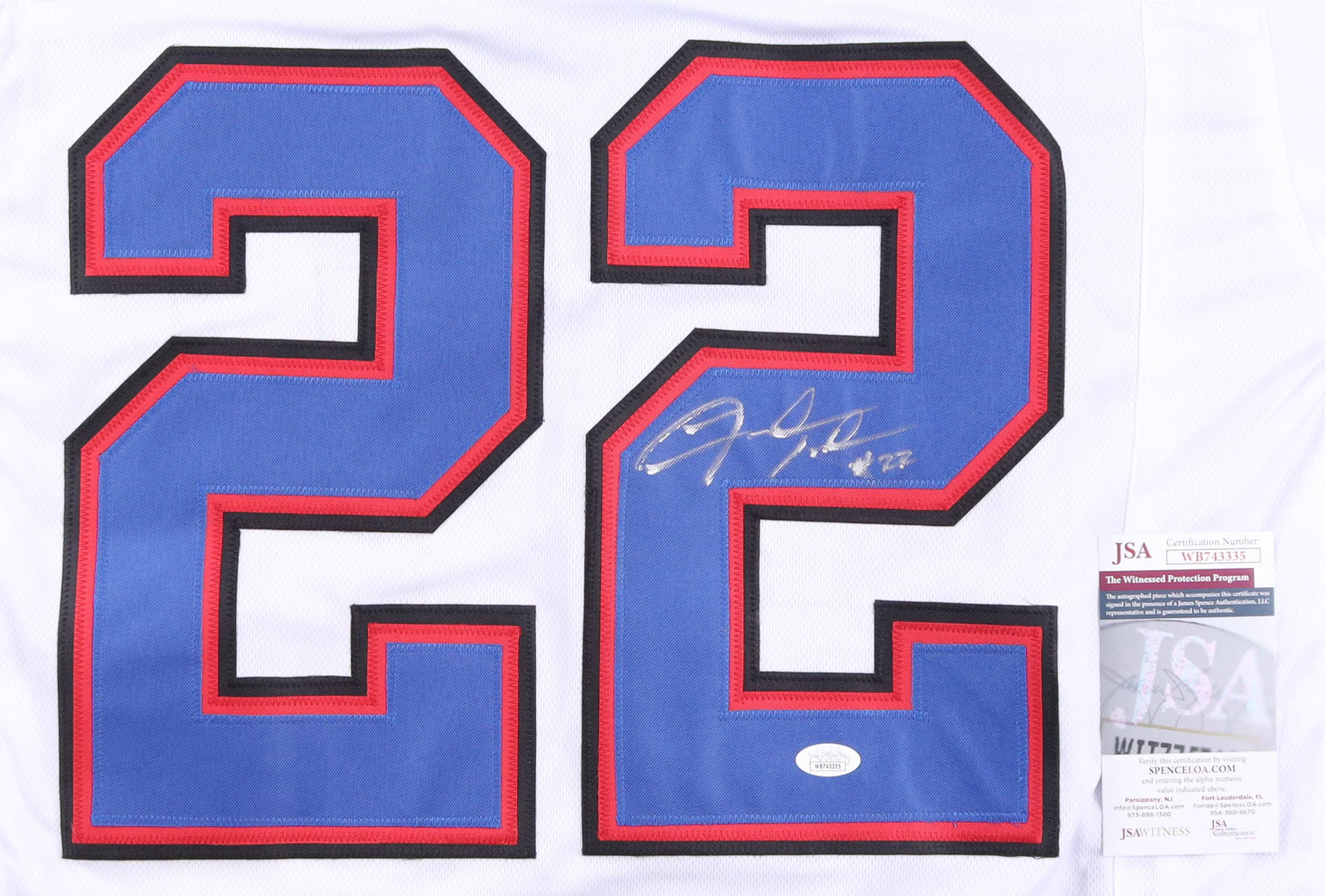 Fred Jackson Signed Jersey (JSA) | Pristine Auction