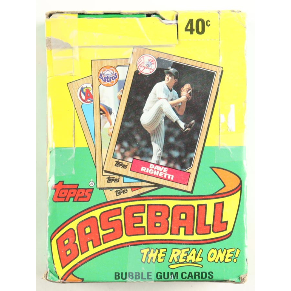 1987 Topps Baseball Wax Box with (36) Packs | Pristine Auction
