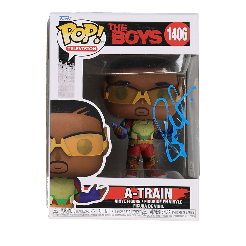 Jessie T. Usher Signed "The Boys" A-Train #1406 Funko Pop! Vinyl Figure ...