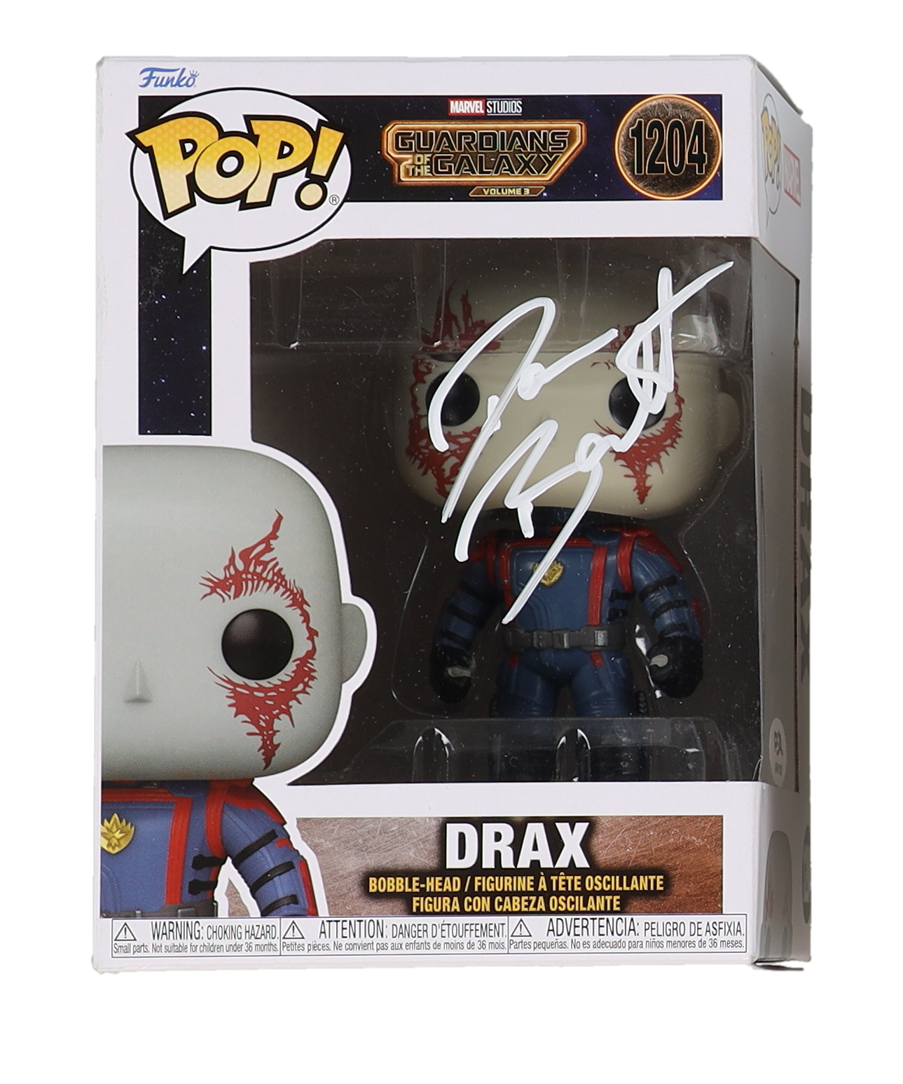 Dave Bautista Signed "Guardians of the Galaxy Volume 3" #1204 Drax ...