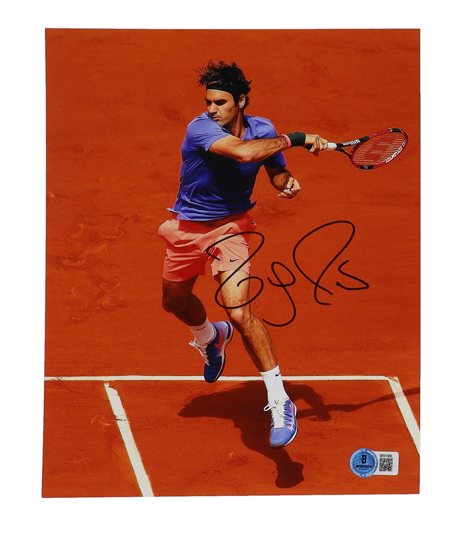 Roger Federer Signed 8x10 Photo (Beckett) | Pristine Auction