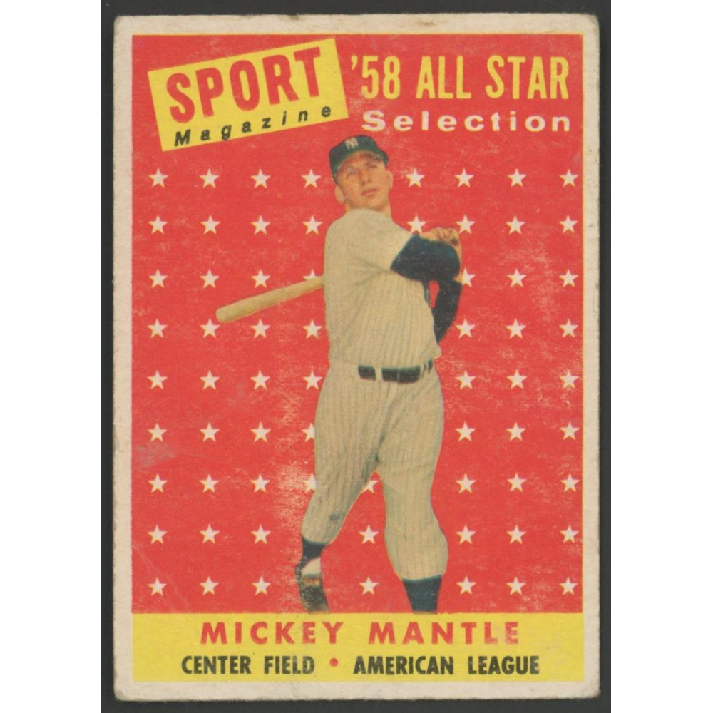 Mickey Mantle 1958 Topps #487 AS TP | Pristine Auction