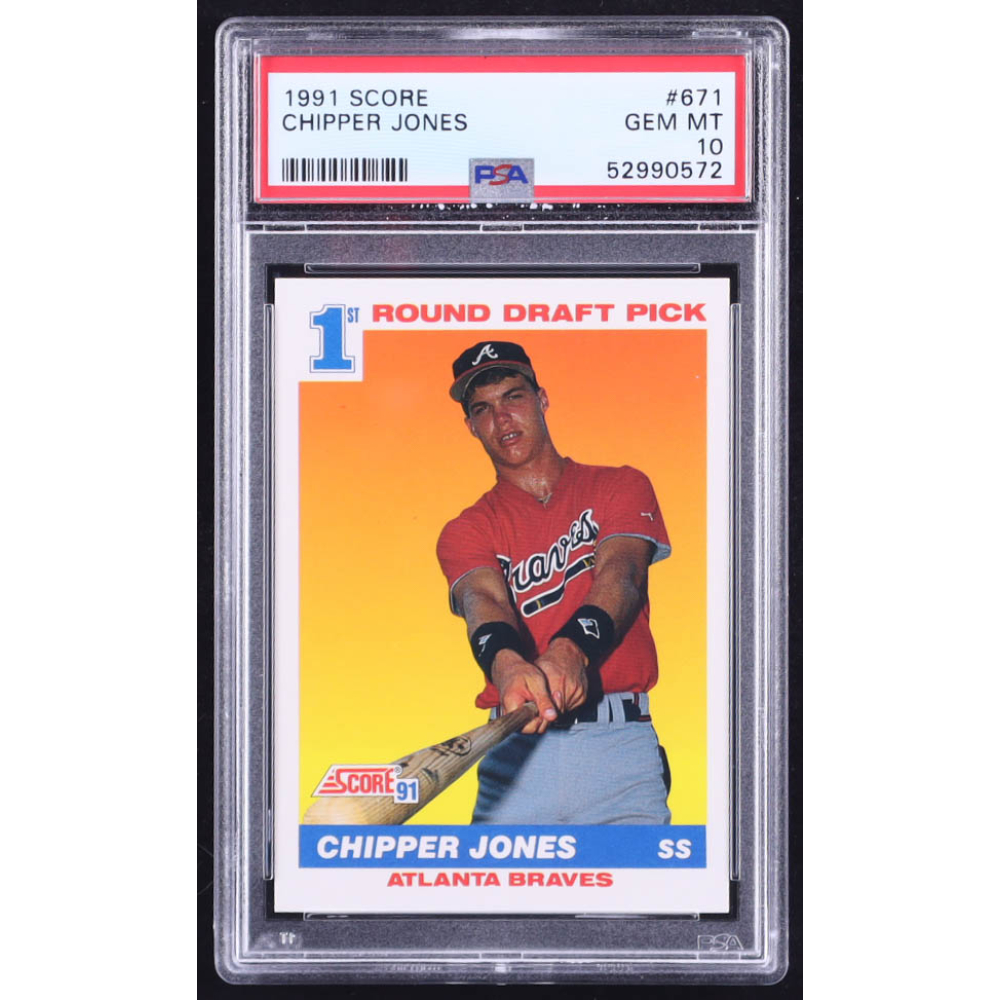 Chipper Jones 1991 Score #671 RC (PSA 10) | Pristine Auction