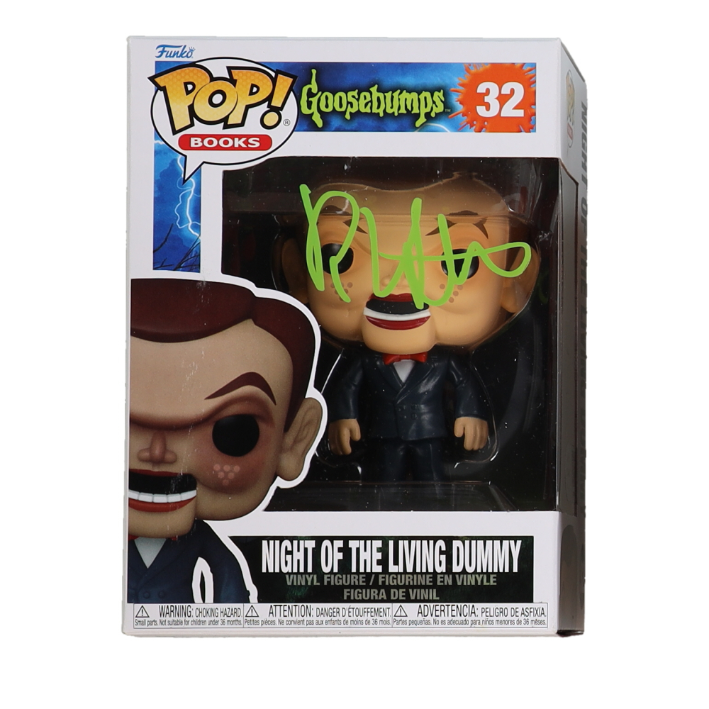 R.L. Stine Signed "Goosebumps" #32 Night of the Living Dummy Funko Pop ...