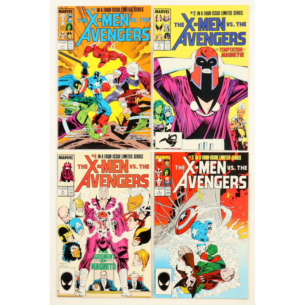 "The X-Men Vs. The Avengers" Issues #1-4 Set Of (4) Marvel Comic Books ...