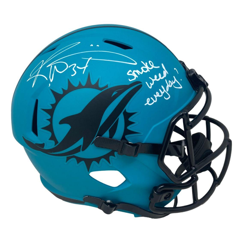 Ricky Williams Signed Dolphins Full-Size Rave Alternate Speed Helmet ...