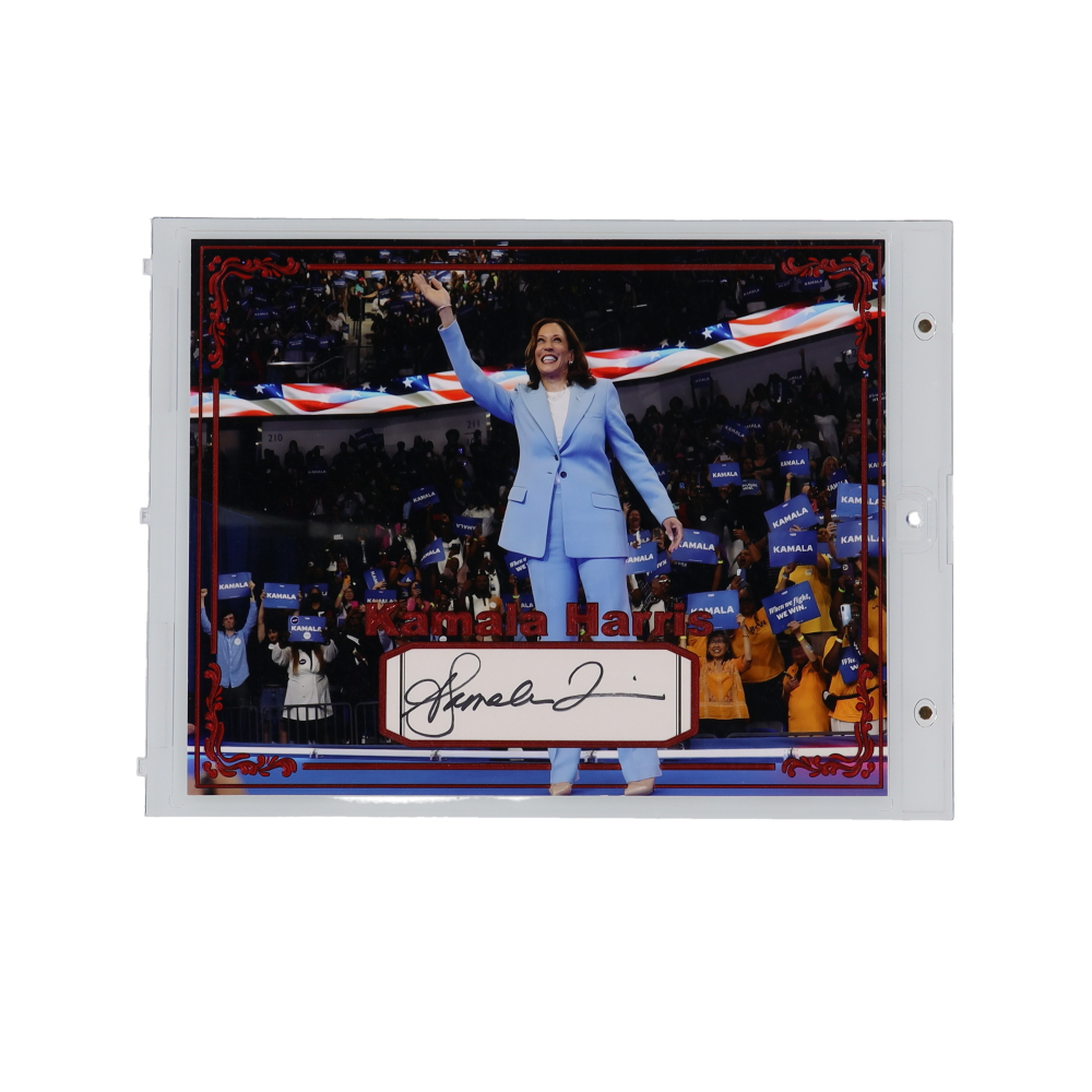 Kamala Harris Signed Custom Matted Cut Display (JSA) | Pristine Auction